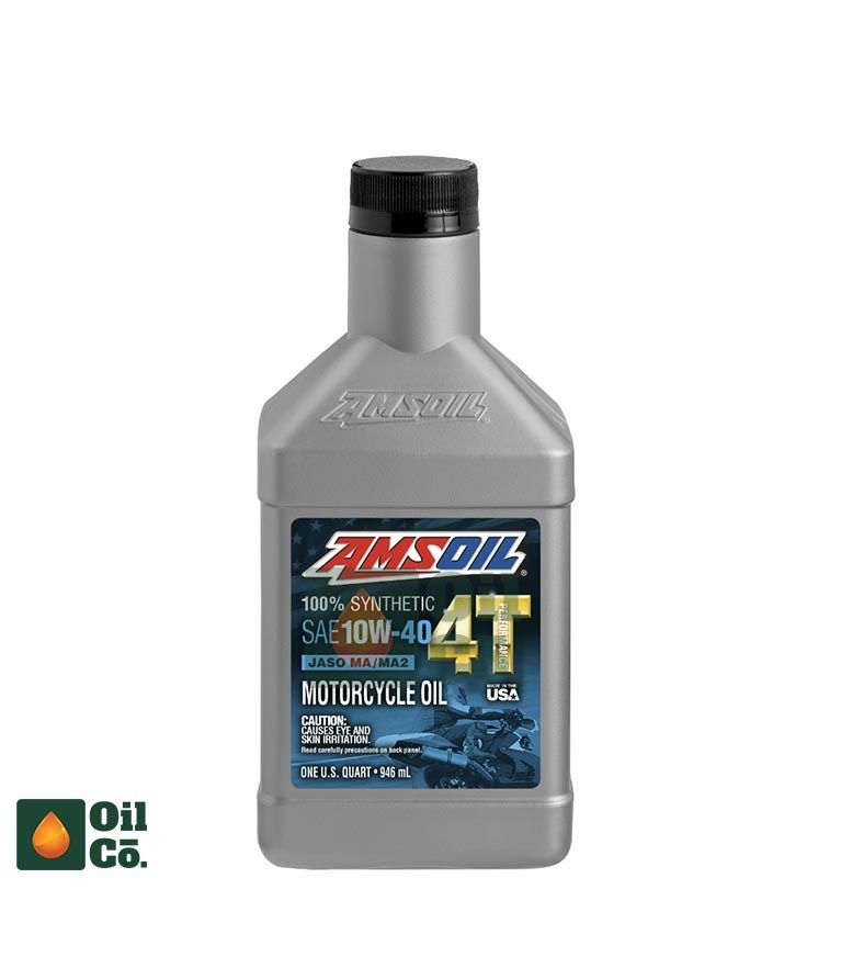 AMSOIL 10W-40 FULL SYNTHETIC 4T PERFORMANCE MOTORCYCLE OIL | OilCō ...
