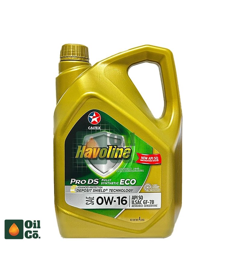 CALTEX HAVOLINE PRO DS ECO 0W-16 FULL SYNTHETIC 4L | OilCō Bangladesh