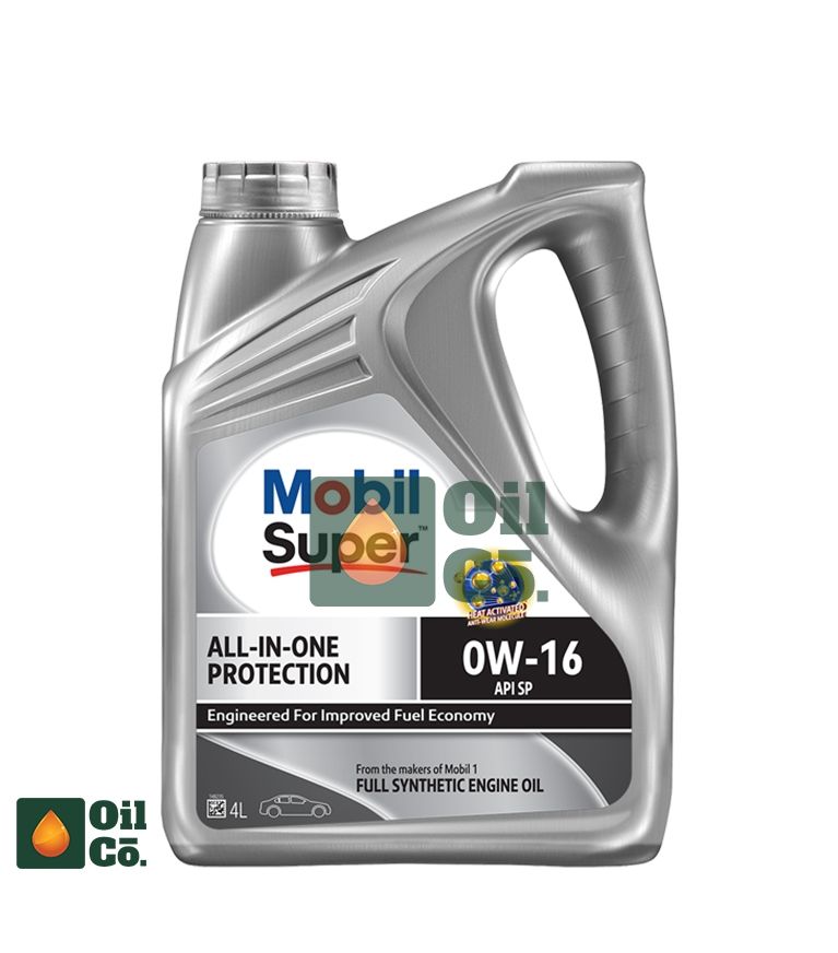 MOBIL SUPER ALL IN ONE PROTECTION 0W-16 FULL SYNTHETIC ENGINE OIL 4L ...